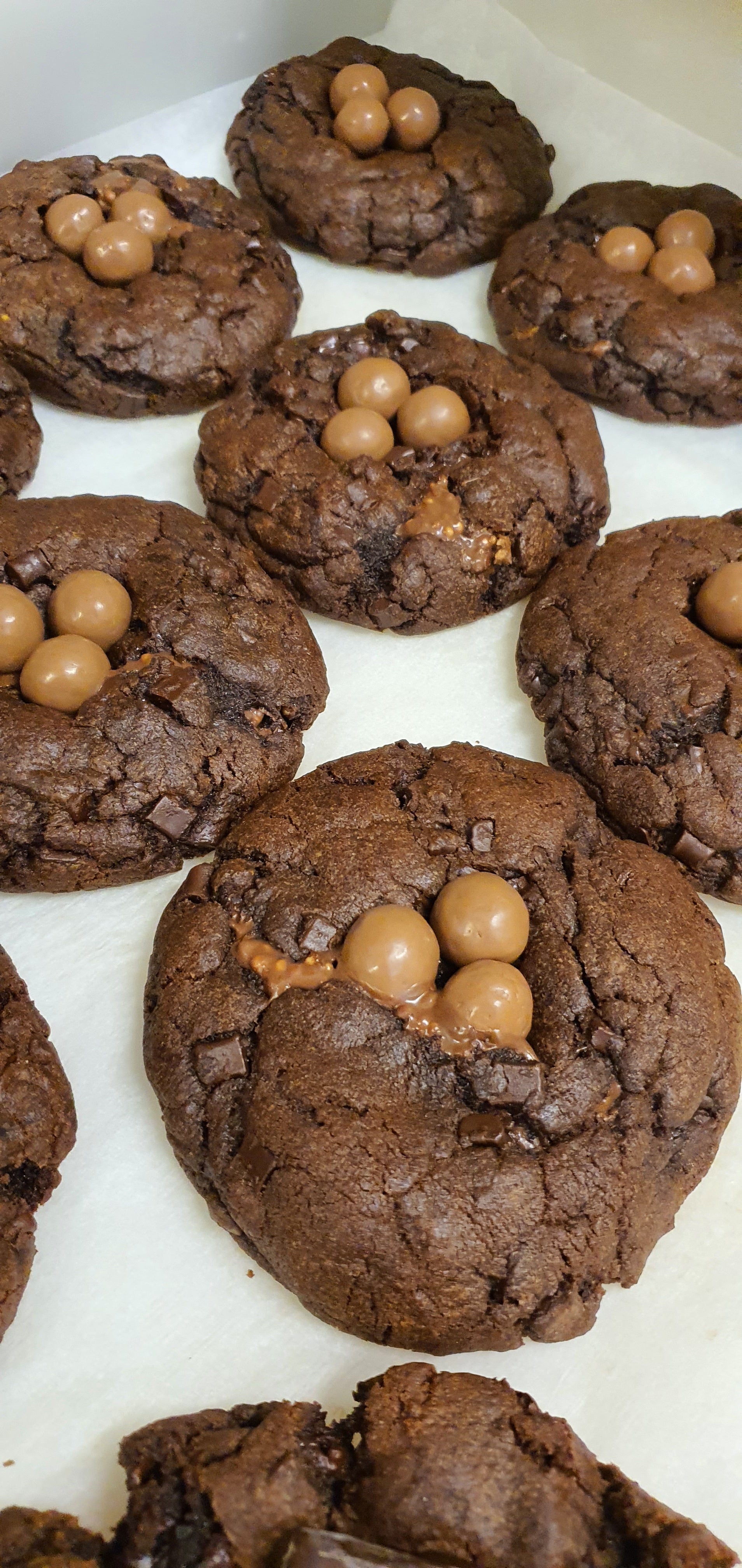 Malteser Stuffed Cookie – Evelyn's Bakery