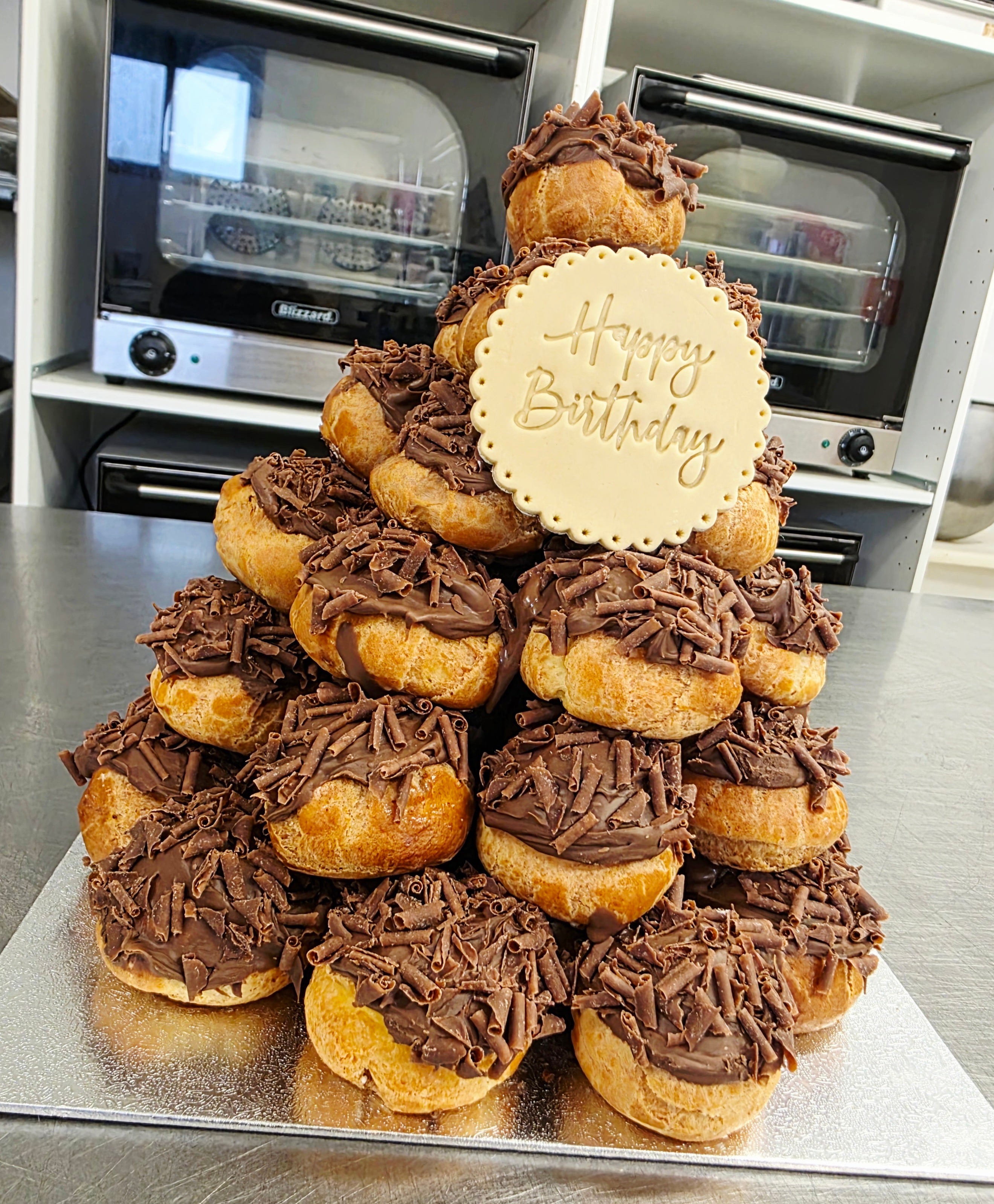 Profiterole Tower – Evelyn's Bakery